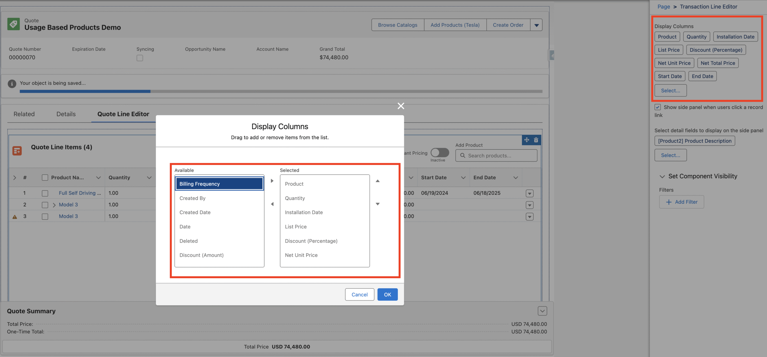 Customizing the Transaction Line Editor in Salesforce Revenue Lifecycle ...